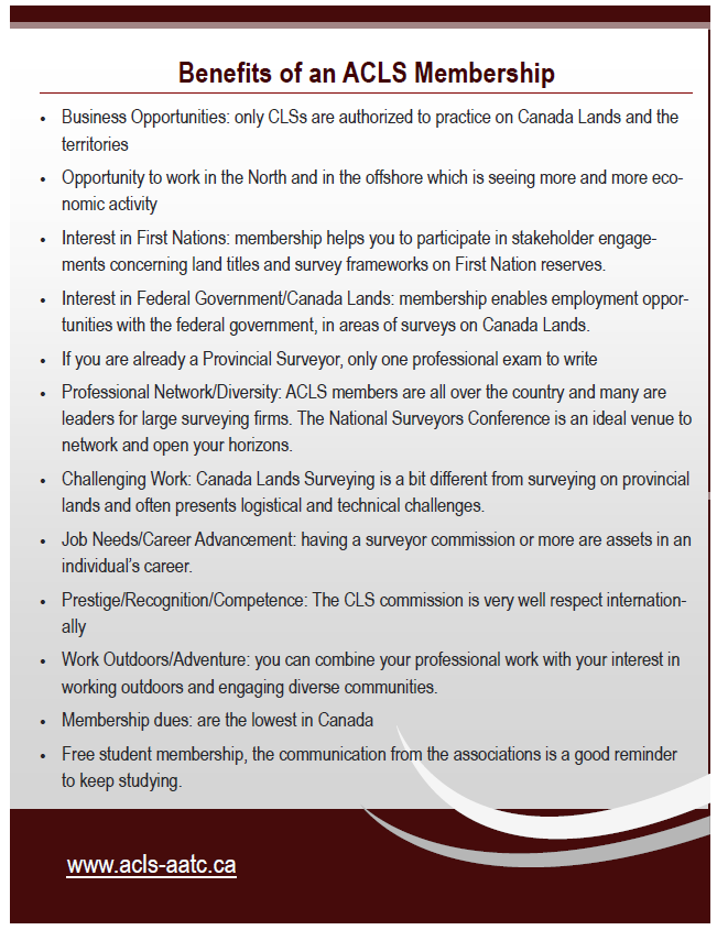ACLS-AATC Canada : What is a Canada Lands Surveyor (CLS)?